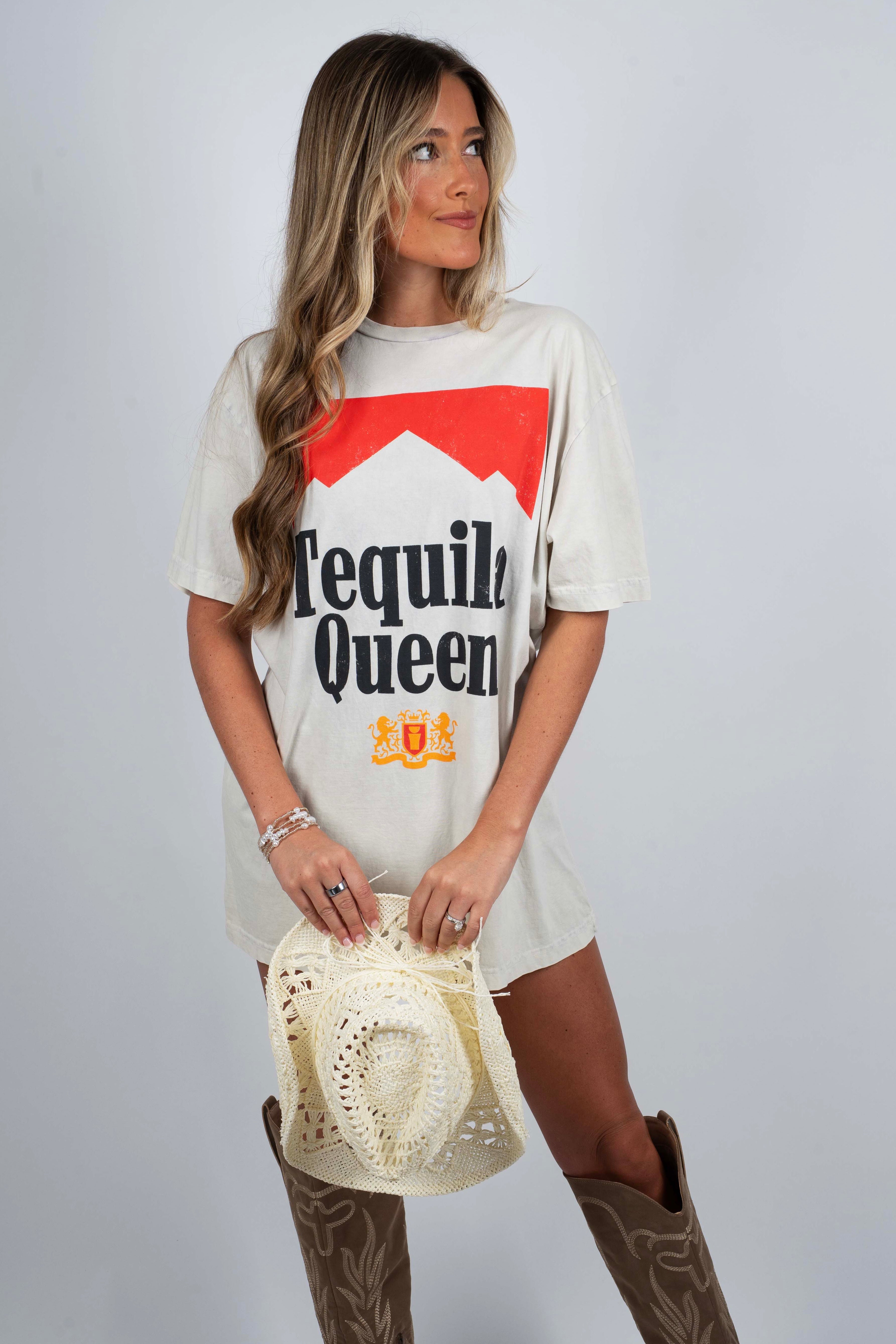 Tequila Queen Graphic Tee – Blushing Brunette